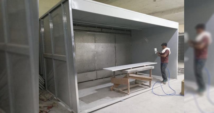 Large component paint booth | GBM Industries