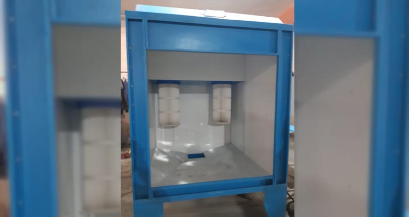 Cartridge filter powder coating booth | GBM Industries