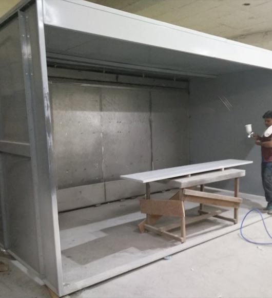 Large component paint booth | GBM Industries