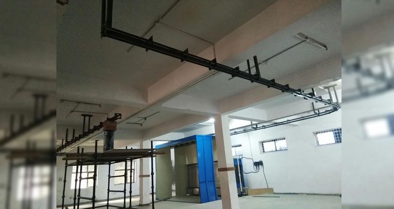 Plastic components painting line | GBM Industries